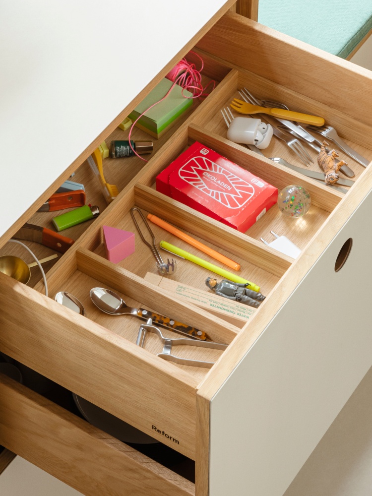 Kitchen drawers - Drawers in wood and steel | Reform
